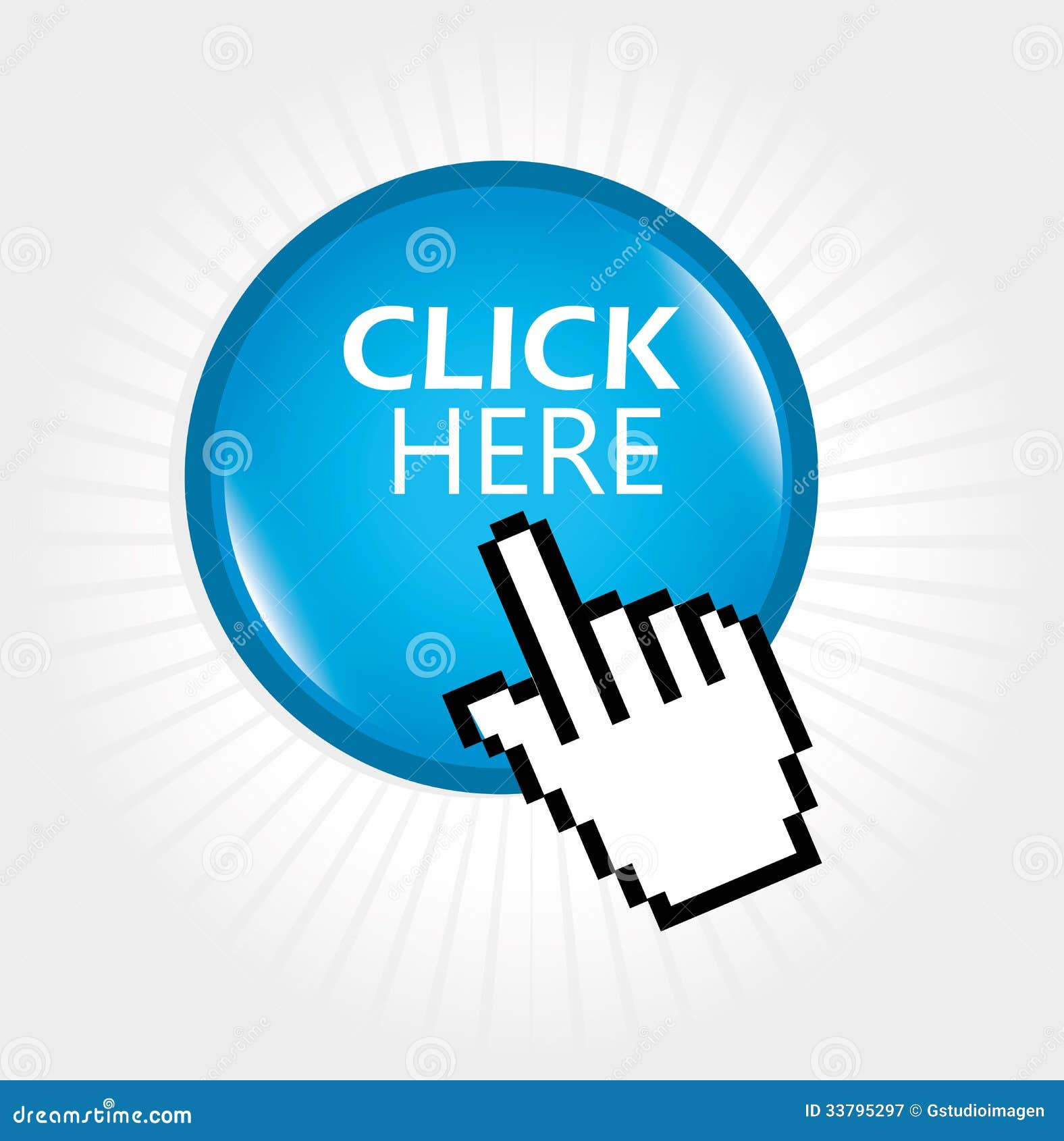 Click stock vector. Illustration of computer, like, hands - 33795297