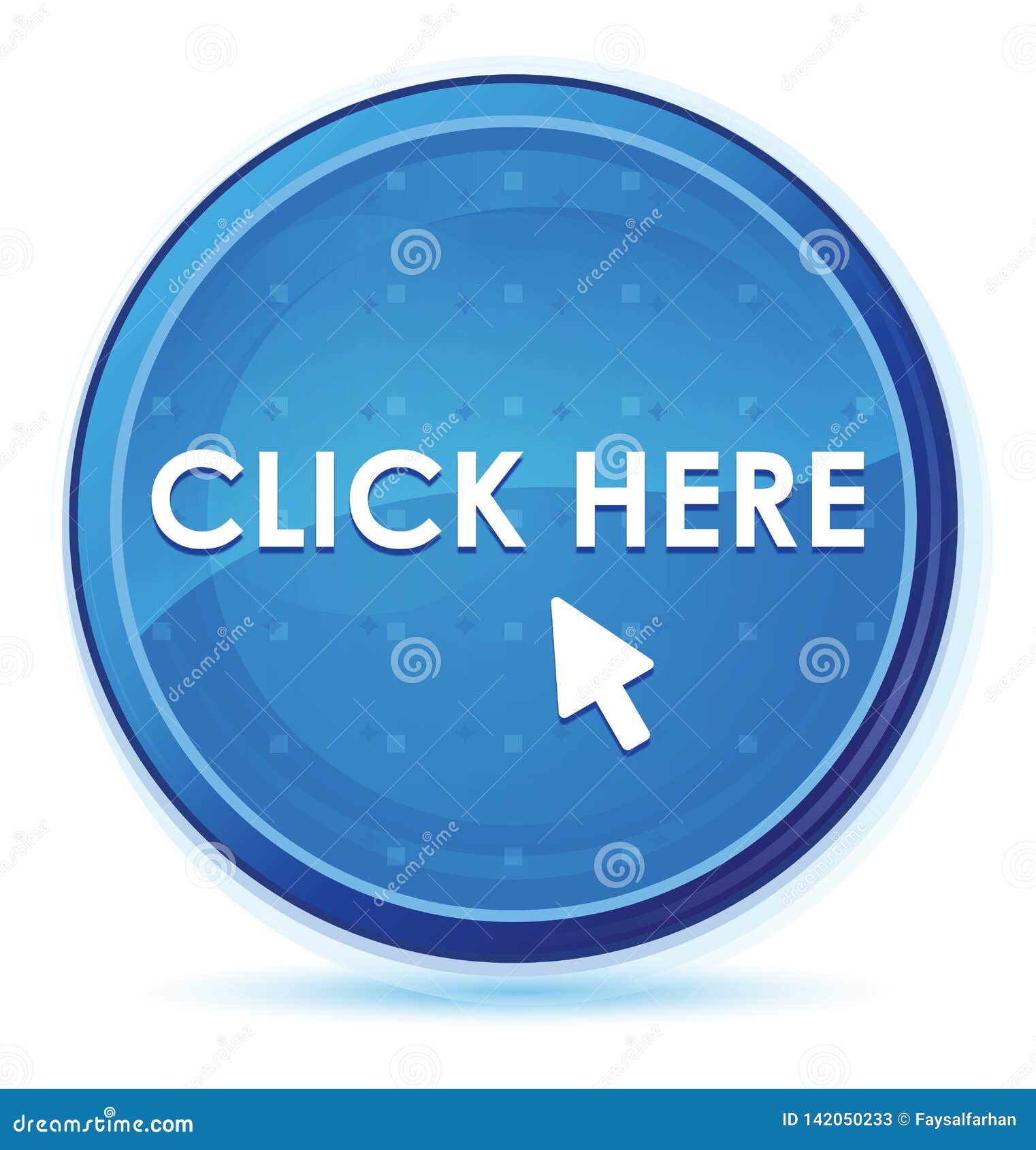 Click Here Midnight Blue Prime Round Button Stock Vector - Illustration ...