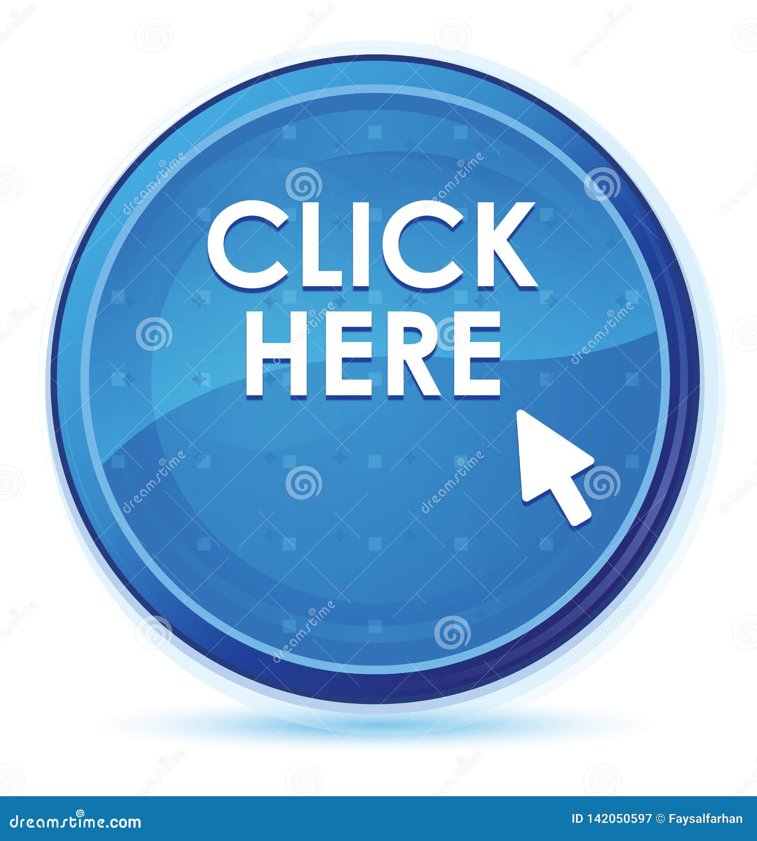 Click Here Midnight Blue Prime Round Button Stock Vector - Illustration ...