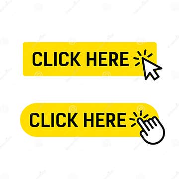 Click Here Pointer Mouse Cursor Computer Stock Vector - Illustration of ...