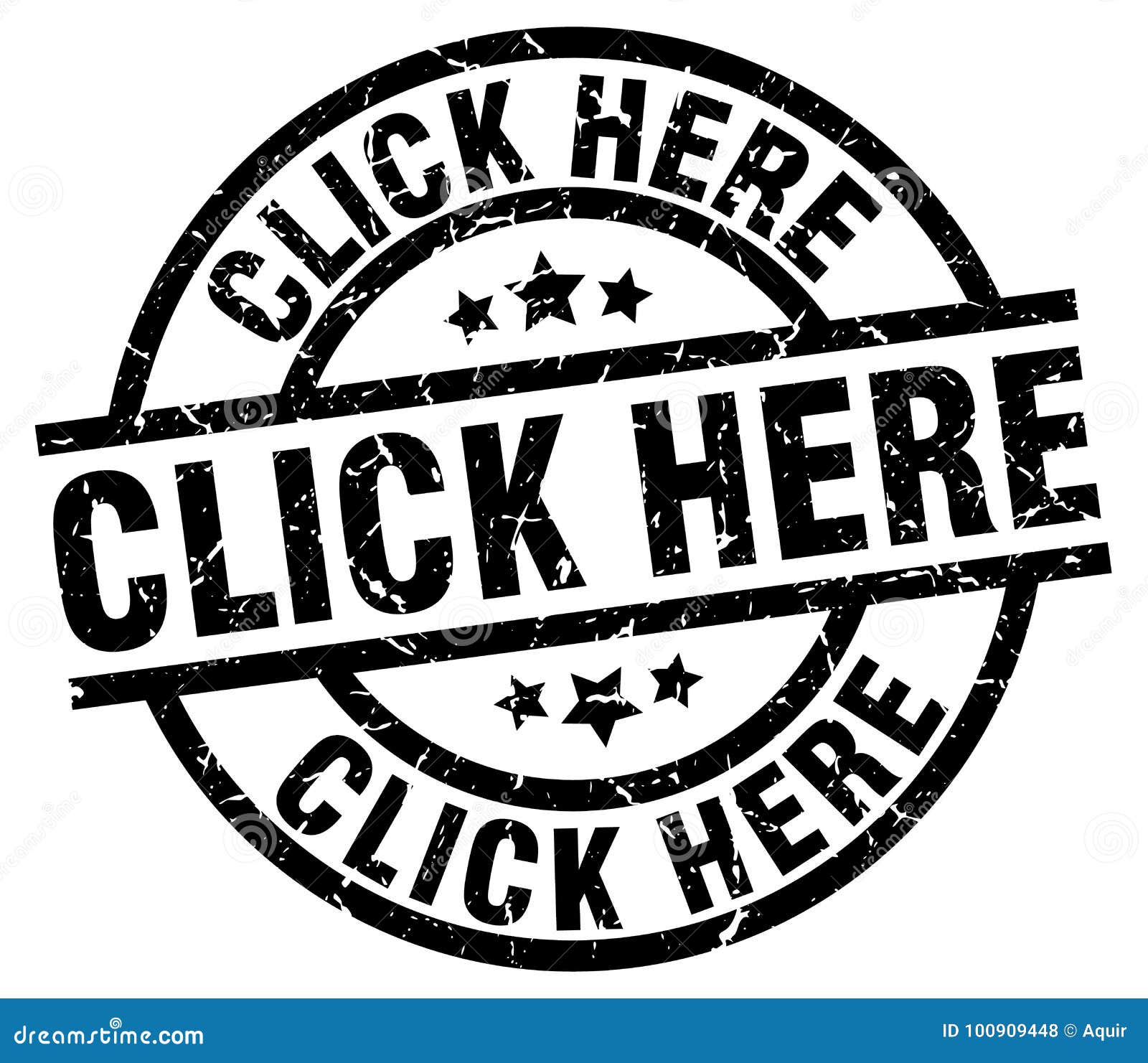 Click here stamp stock vector. Illustration of label - 100909448