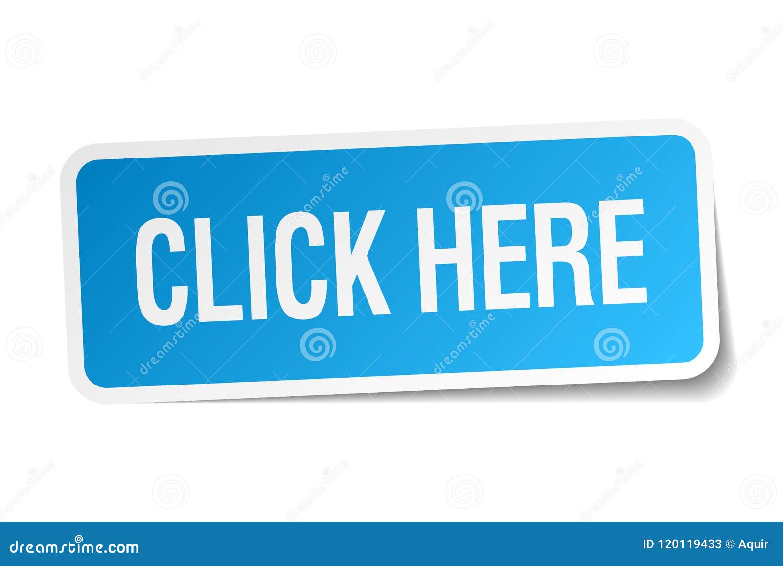 Click here sticker stock vector. Illustration of click - 120119433