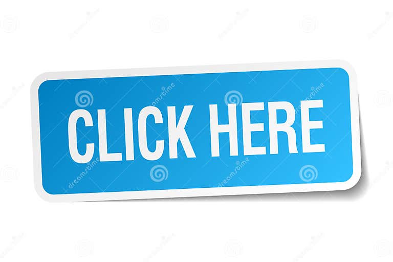 Click here sticker stock vector. Illustration of click - 120119433