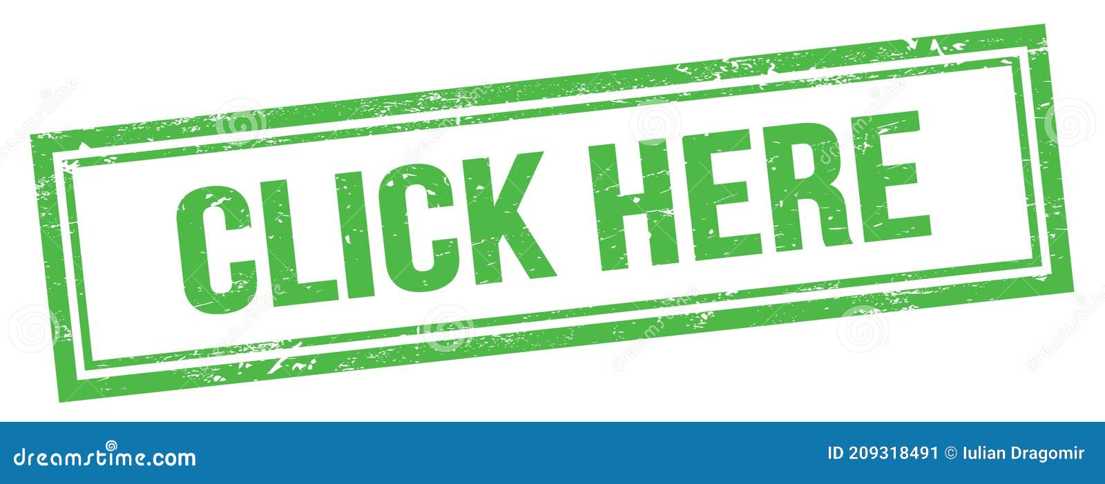 CLICK HERE Text on Green Grungy Vintage Stamp Stock Illustration ...