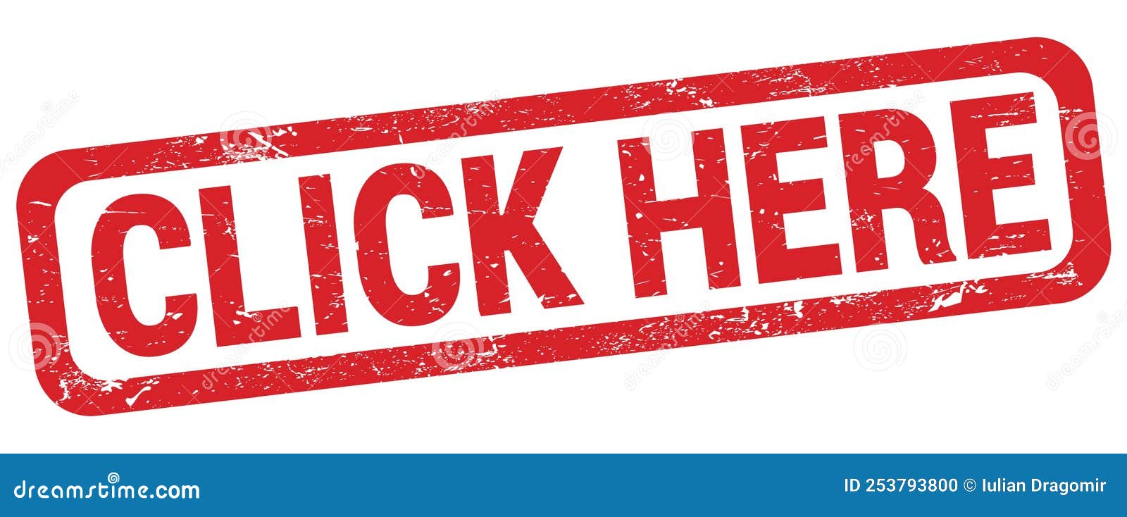 CLICK HERE Text Written on Red Rectangle Stamp Stock Illustration ...
