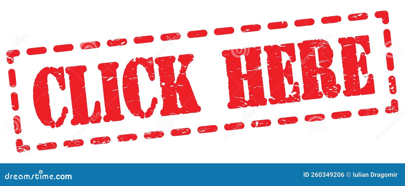 CLICK HERE Text Written on Red Stamp Sign Stock Illustration ...