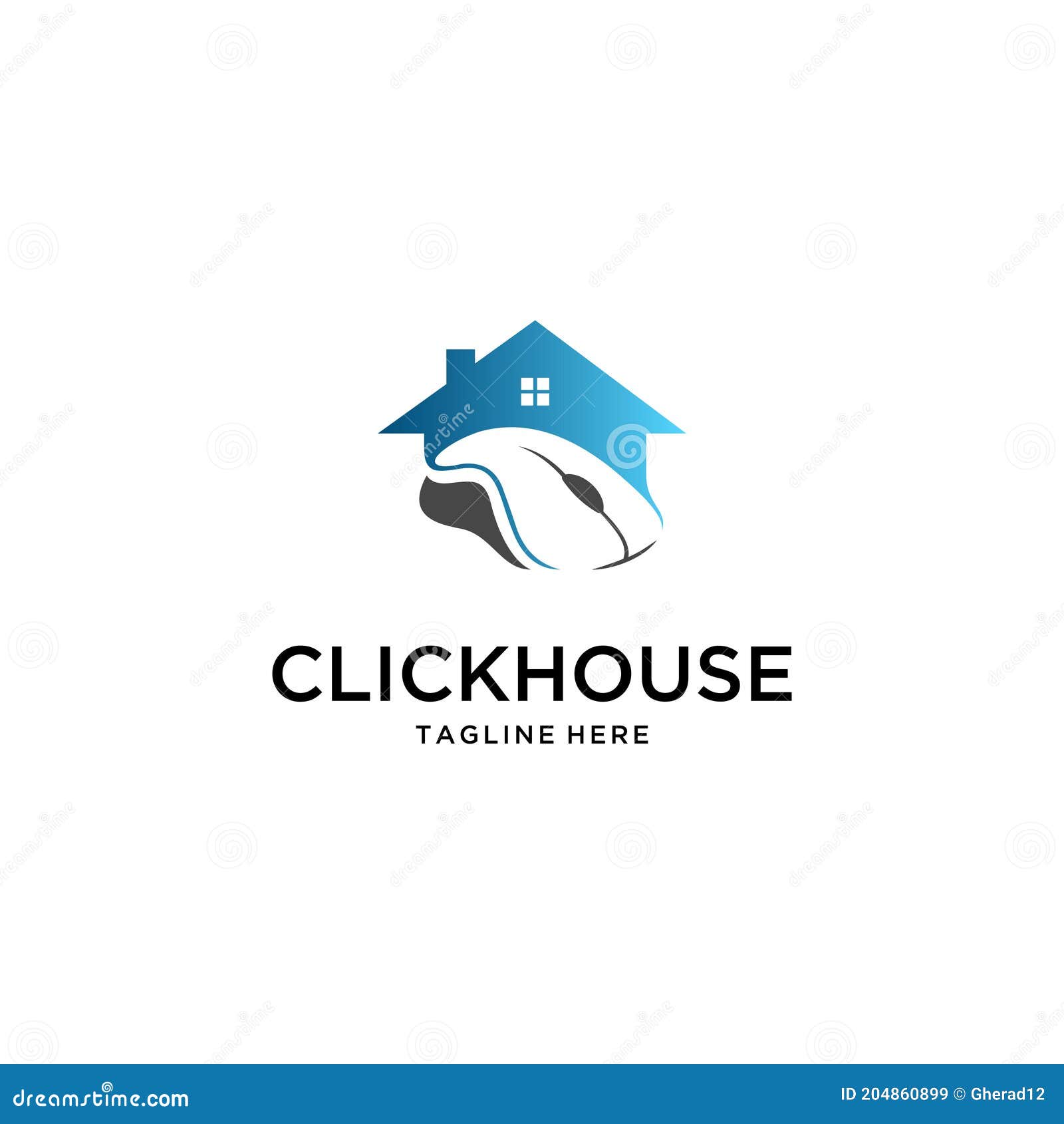 Click house logo stock illustration. Illustration of hotel - 204860899