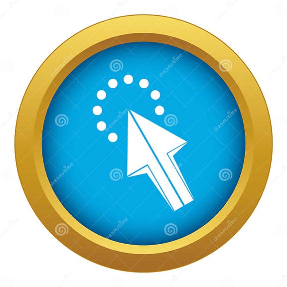Click Icon Blue Vector Isolated Stock Vector - Illustration of design ...
