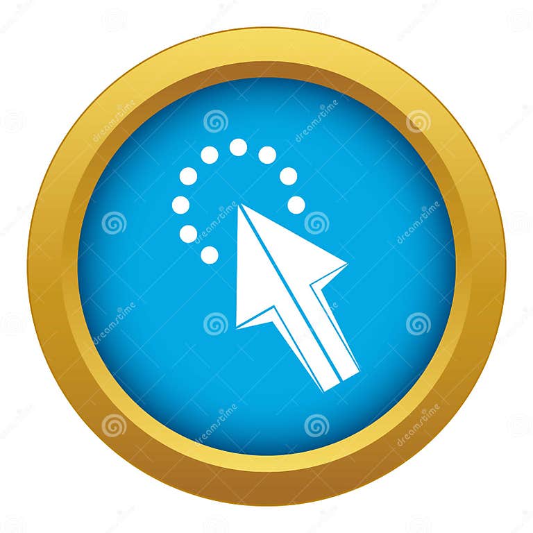 Click Icon Blue Vector Isolated Stock Vector - Illustration of design ...