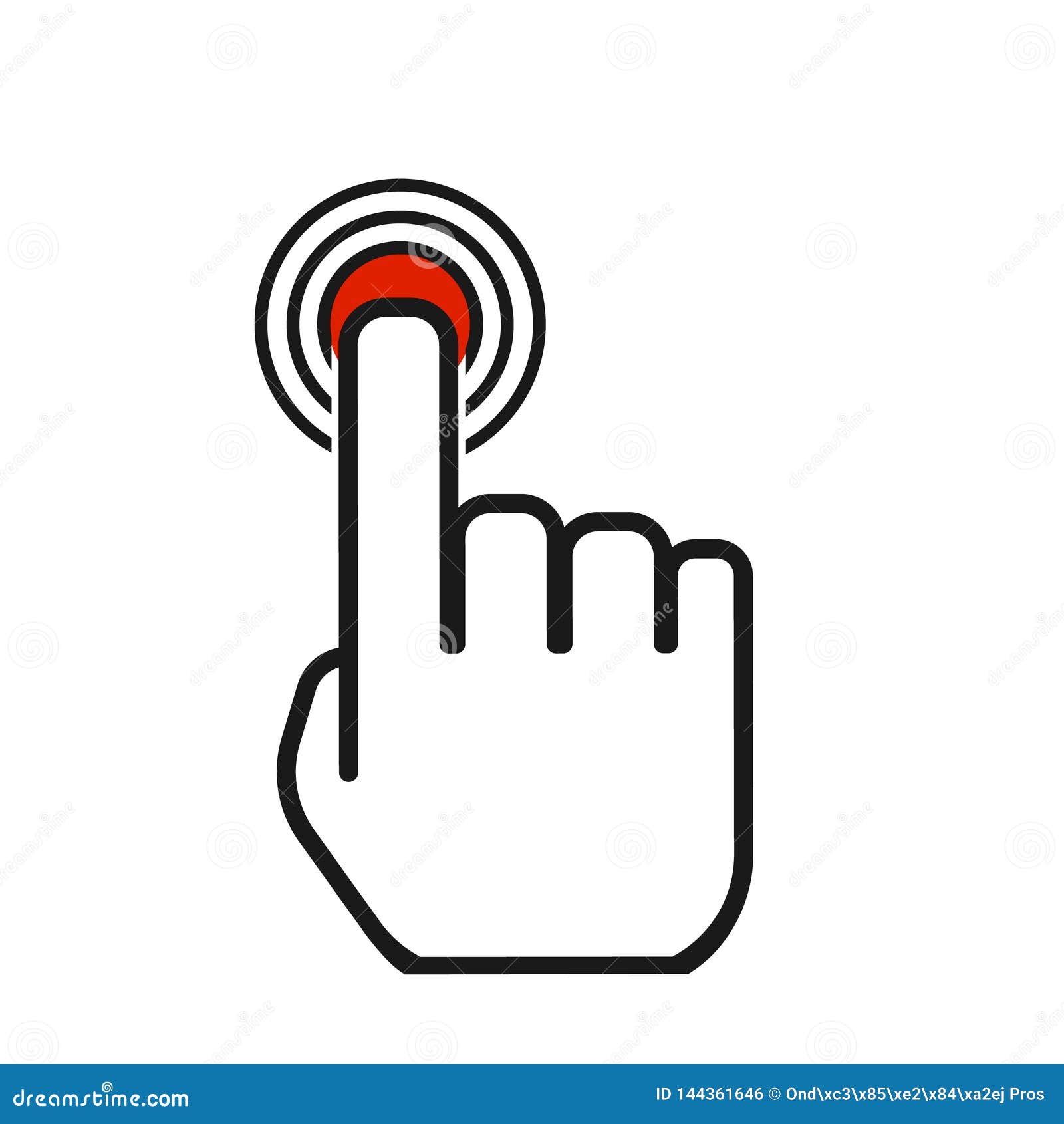 Click Icon, Finger Press, Hand Click, Button, Touch Vector Symbol ... Click Icon, Finger Press, Hand Click, Button, Touch Vector Symbol ...