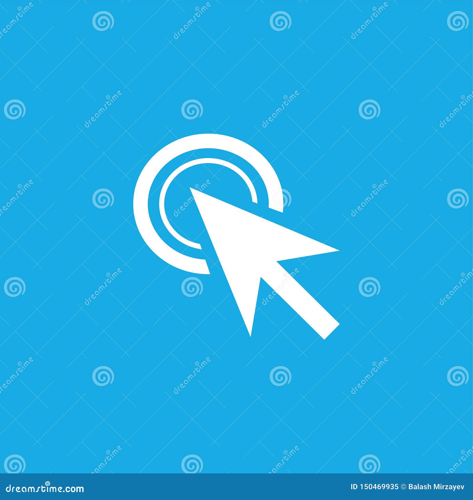 Click Icon Illustration Isolated Vector . Stock Vector - Illustration ...