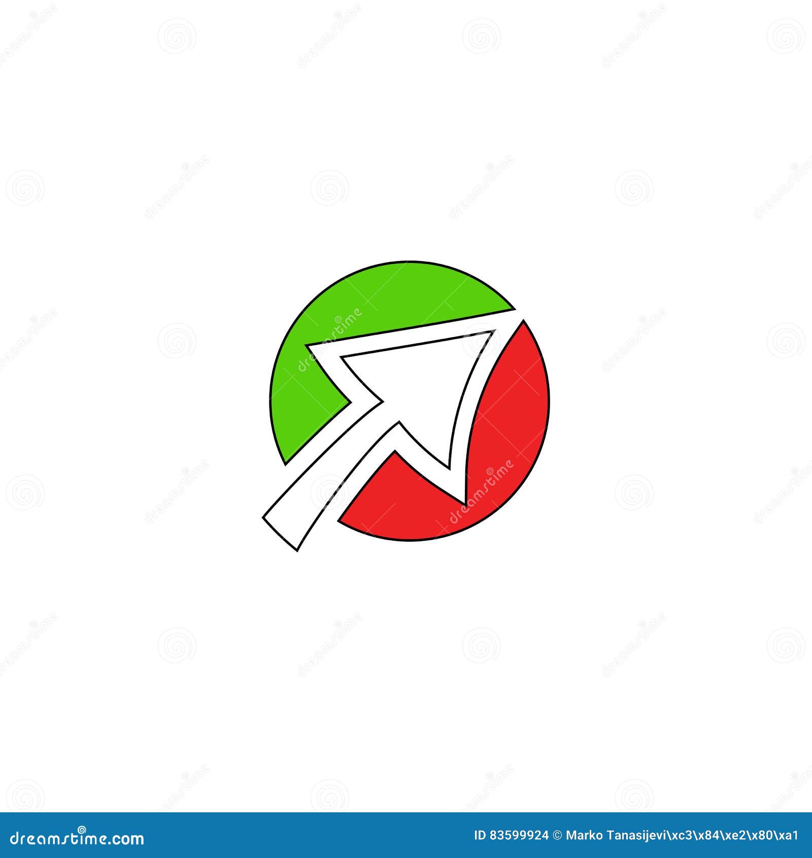 Click icon logo stock vector. Illustration of black, interface - 83599924