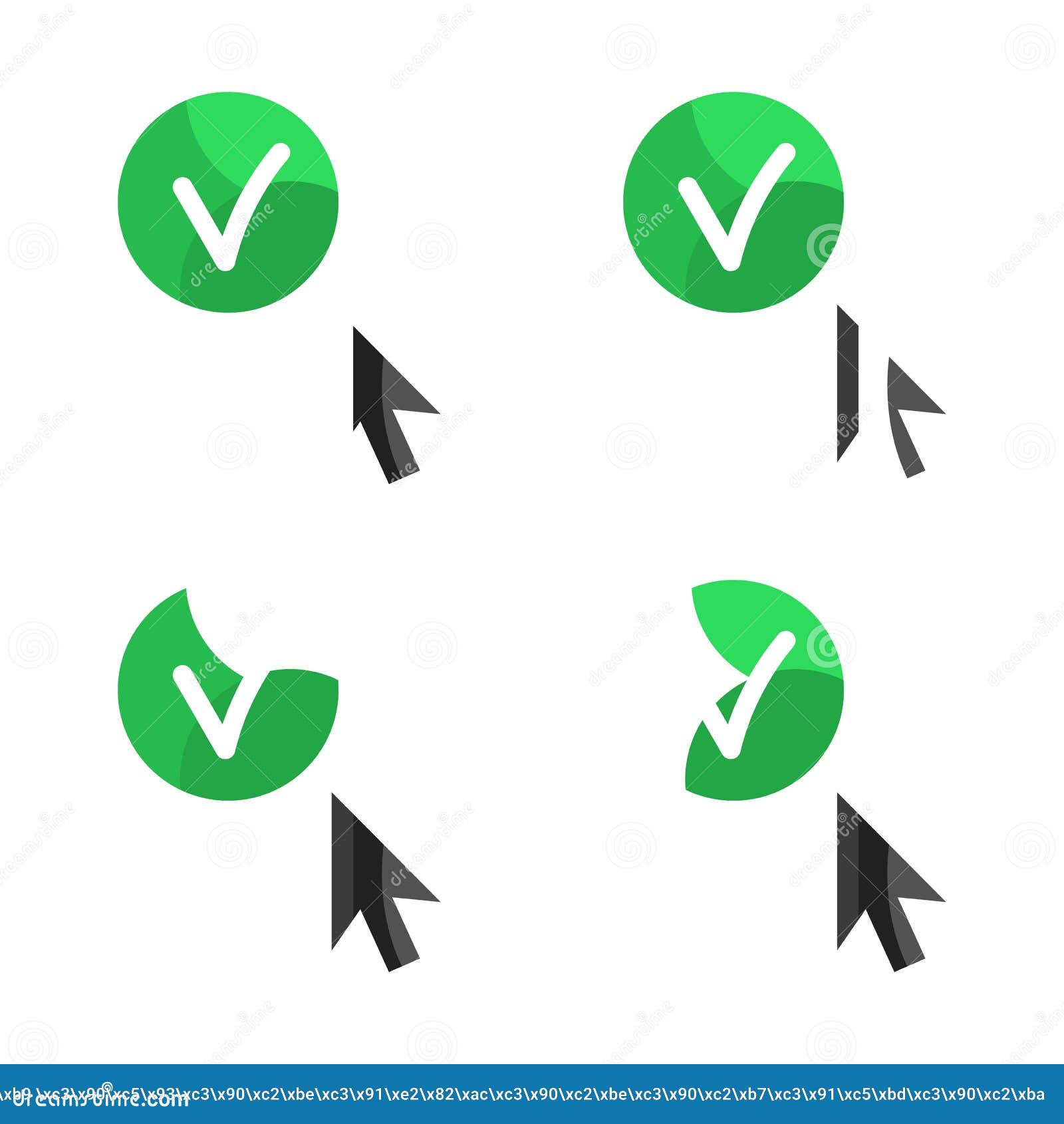 Click Icon, Safe Website Concept, Verified, Vector Illustration Stock ...