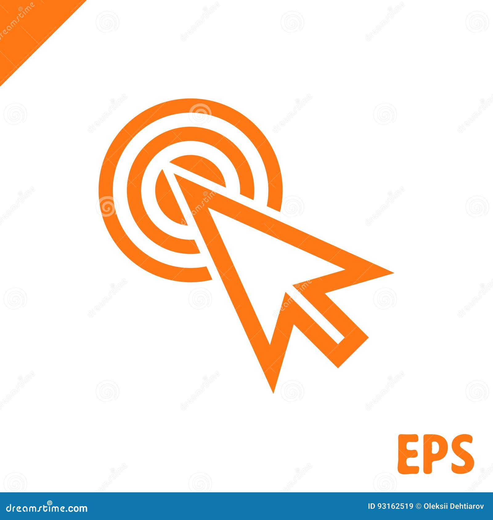 Click Icon Stock Vector Illustration Flat Design Stock Vector ...