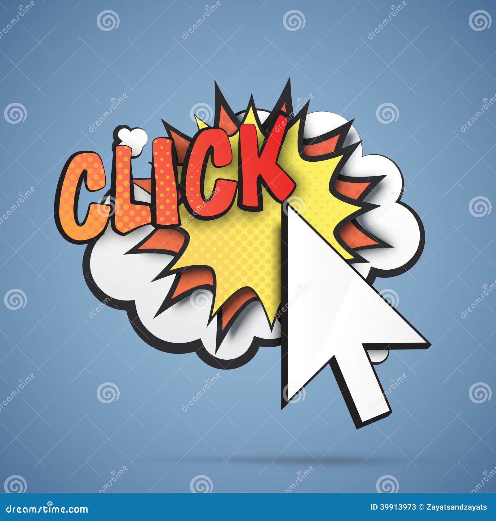 Click illustration stock illustration. Illustration of business - 39913973