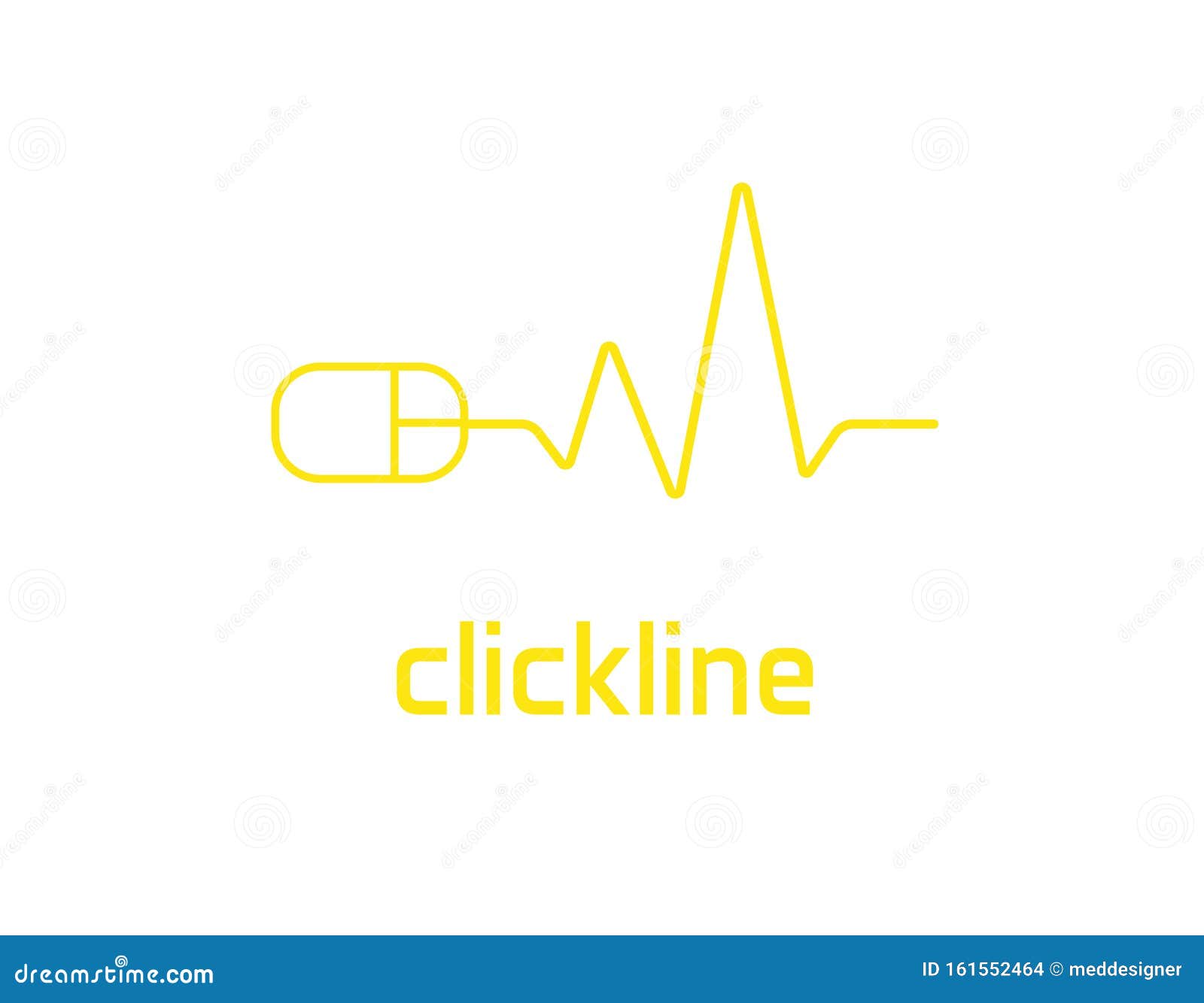 Click line logo stock illustration. Illustration of technology - 161552464