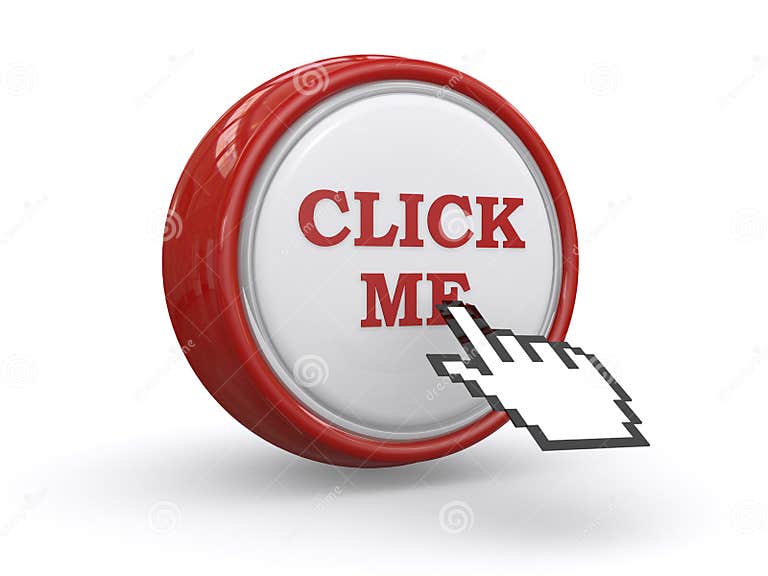 Click me button stock illustration. Illustration of pushing - 116380790