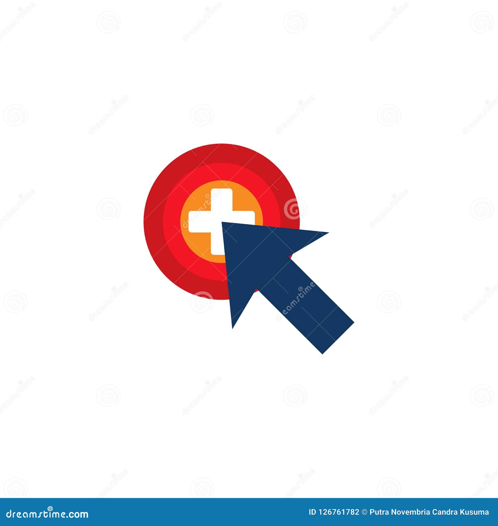 Click Medical Logo Icon Design Stock Vector - Illustration of idea ...