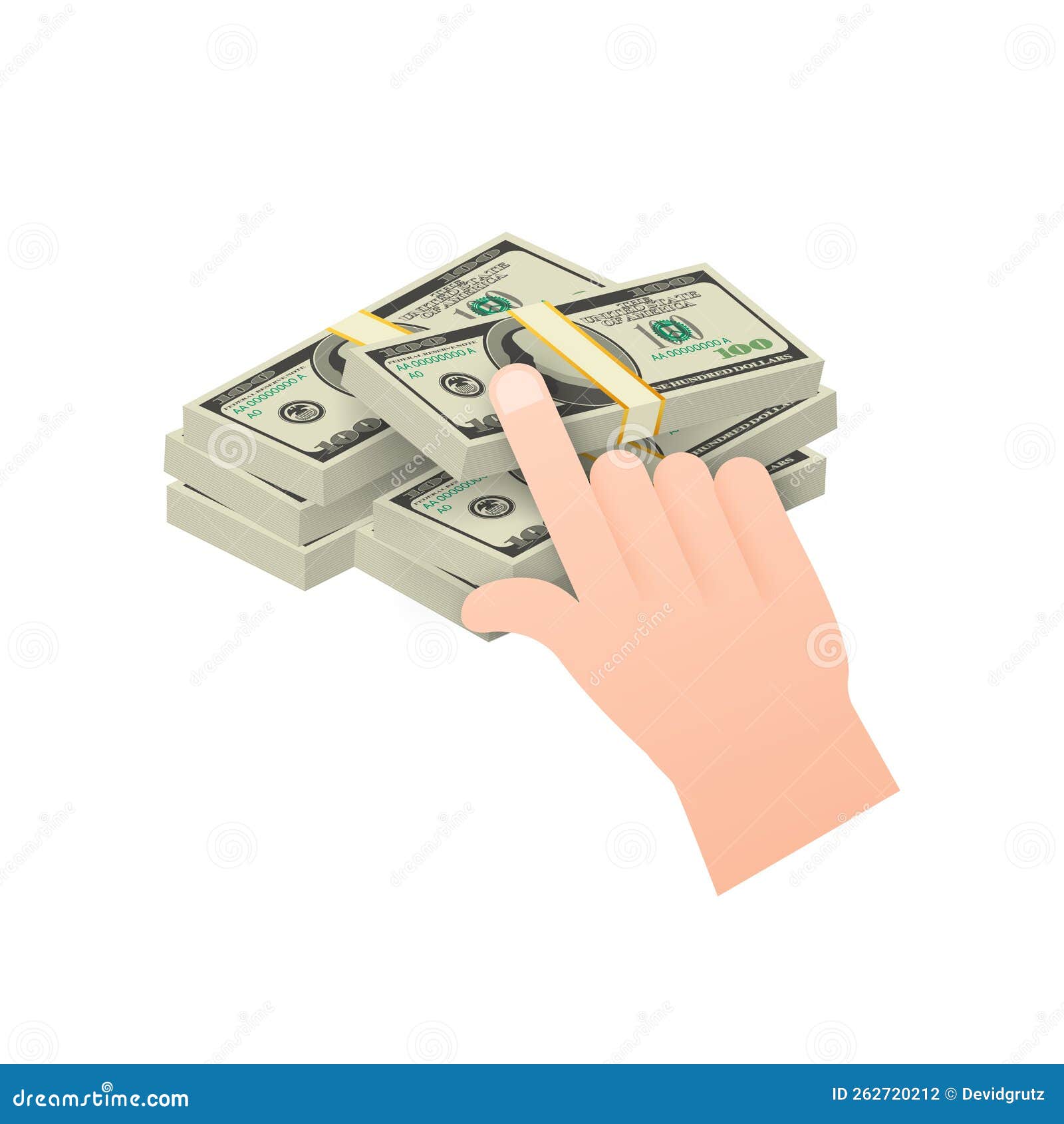 Click on Money. Pay Per Click. Money Making. Vector Stock Illustration ...