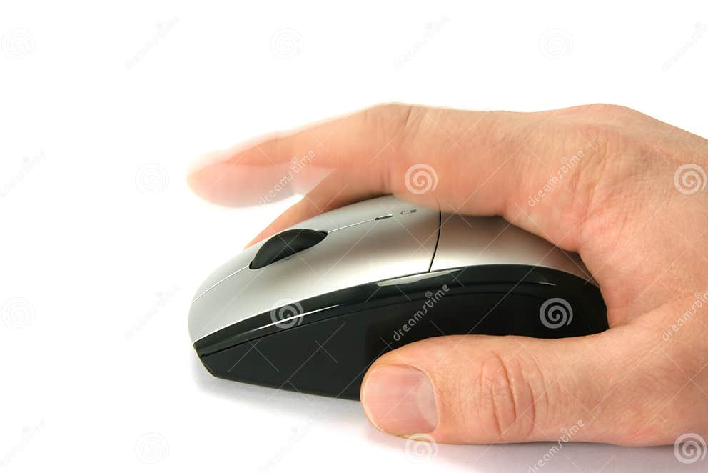 Click the mouse stock photo. Image of scrolling, cordless - 1884644