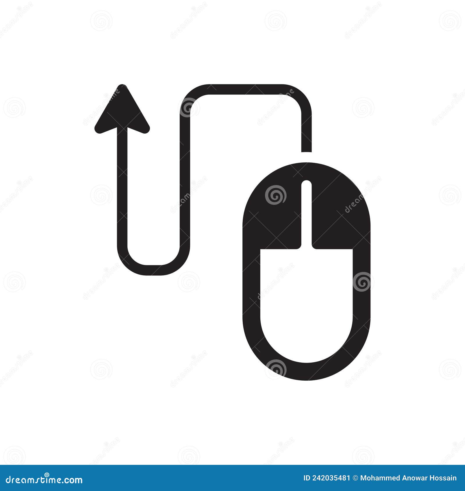 Click Mouse Icon - Mouse Pointer Icon Stock Vector - Illustration of ...