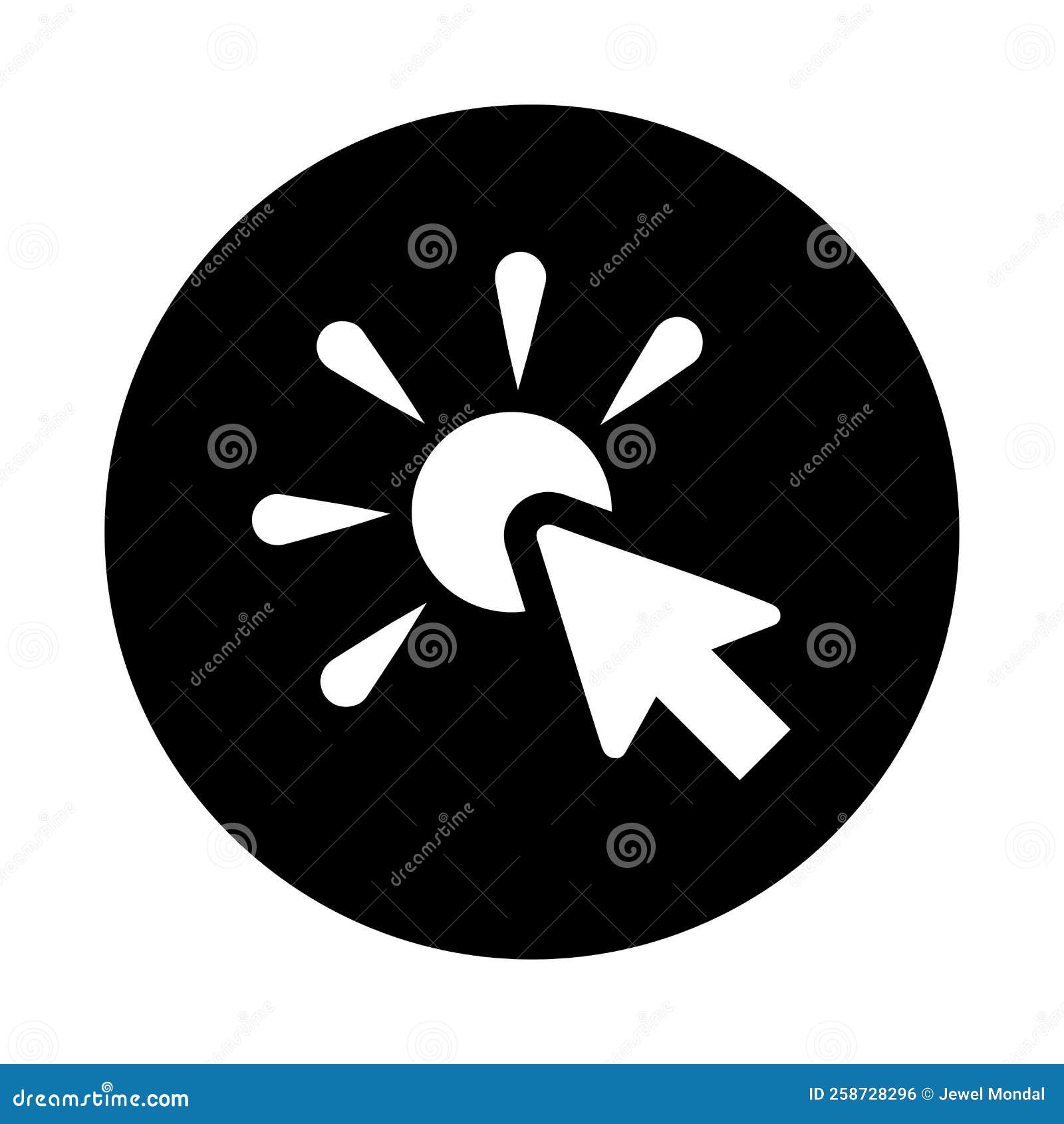 Click, Mouse, Pointer Icon. Black Vector Sketch Stock Illustration ...