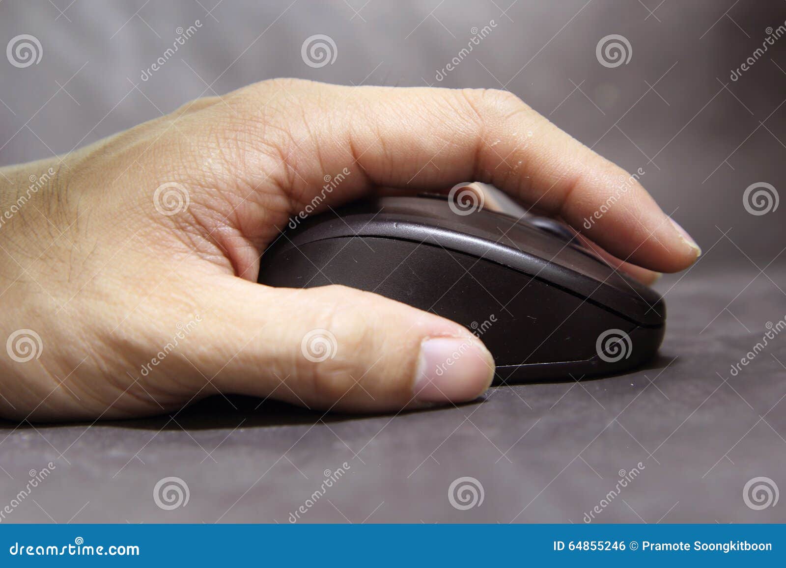 Click mouse stock photo. Image of finger, hand, desktop - 64855246