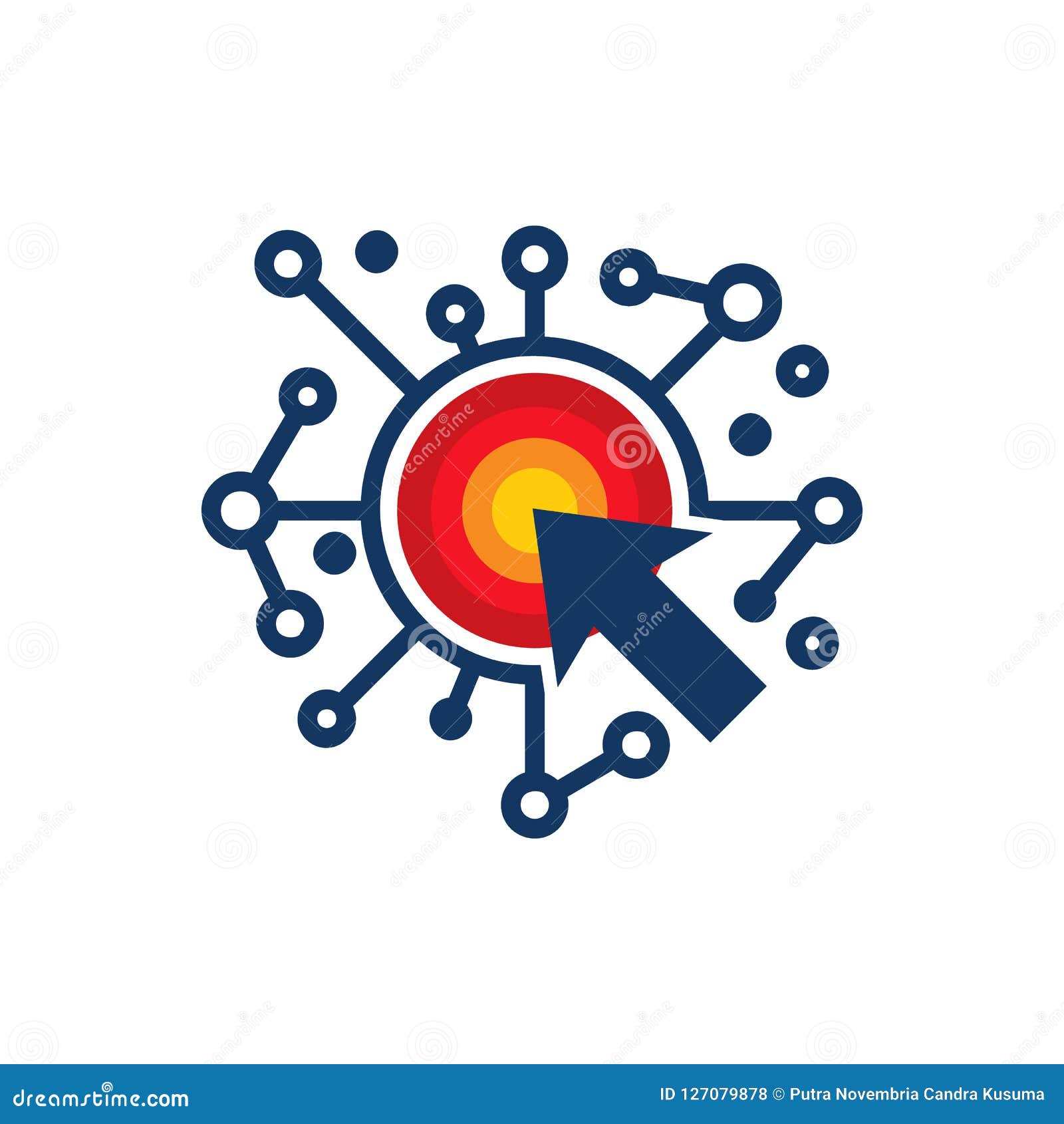 Click Network Logo Icon Design Stock Vector - Illustration of logotype ...