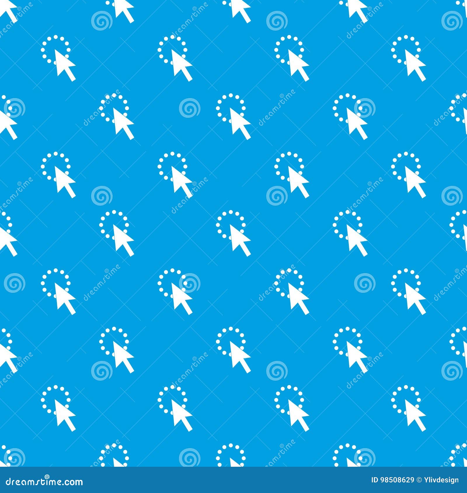 Click Pattern Seamless Blue Stock Vector - Illustration of blog ...