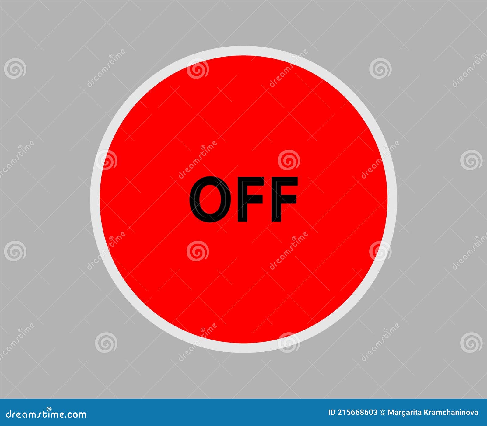 Click Power Icon. Off, Energy Control, Push, Switch Symbol. Round ...