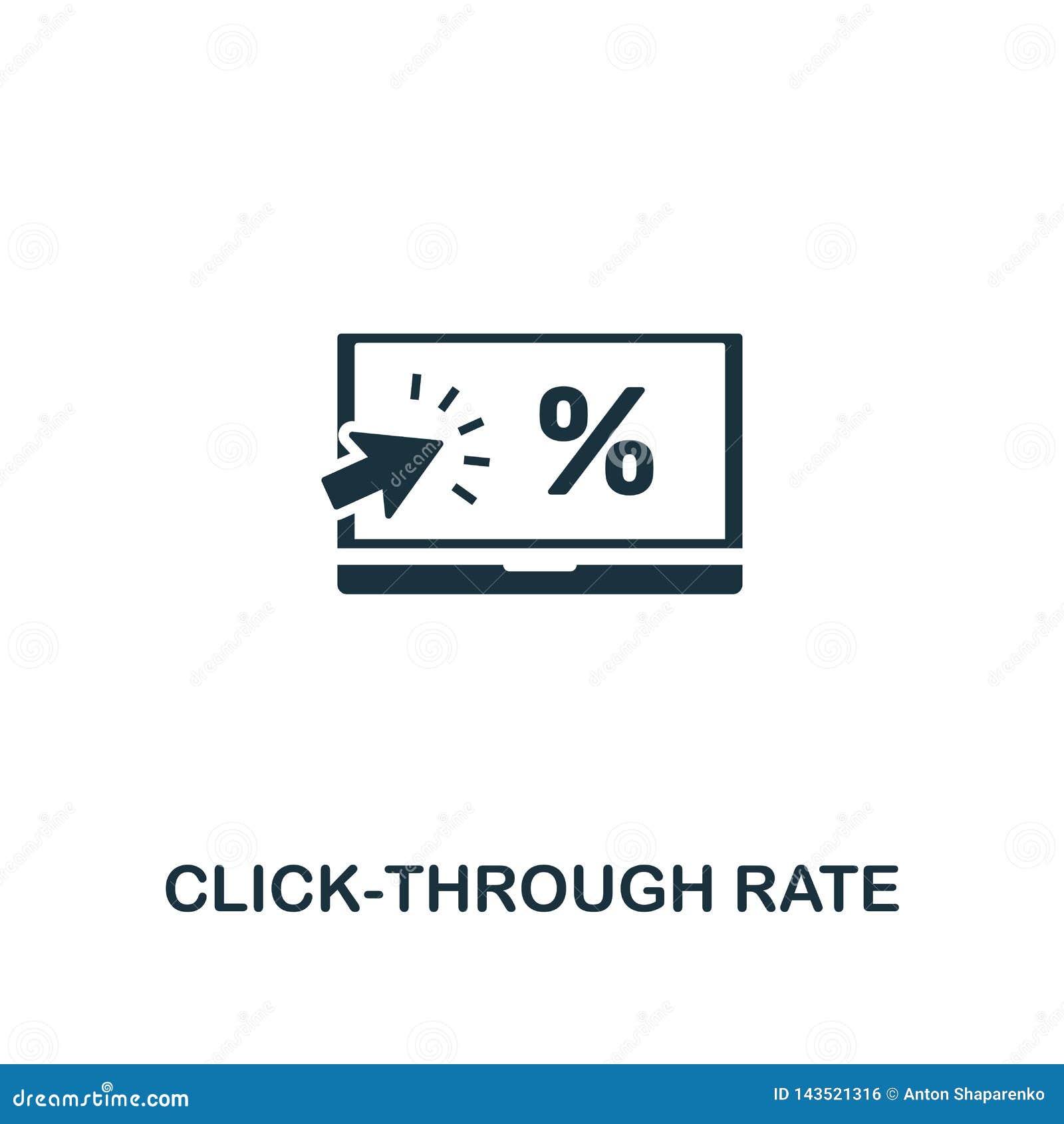 Click-through Rate Icon. Creative Element Design from Content Icons ...