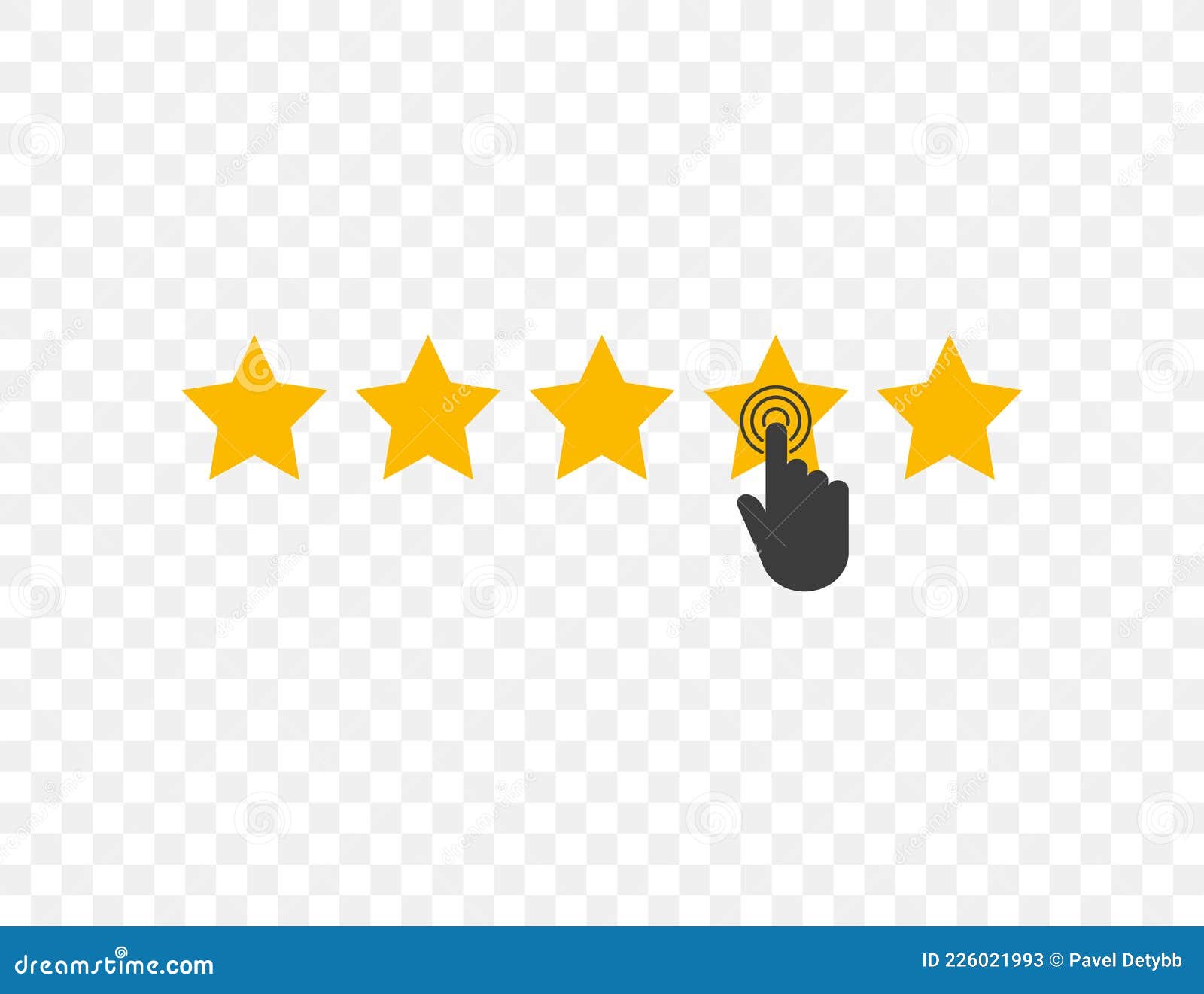 Click, Rating, Stars Icon. Vector Illustration. Flat Design Stock ...