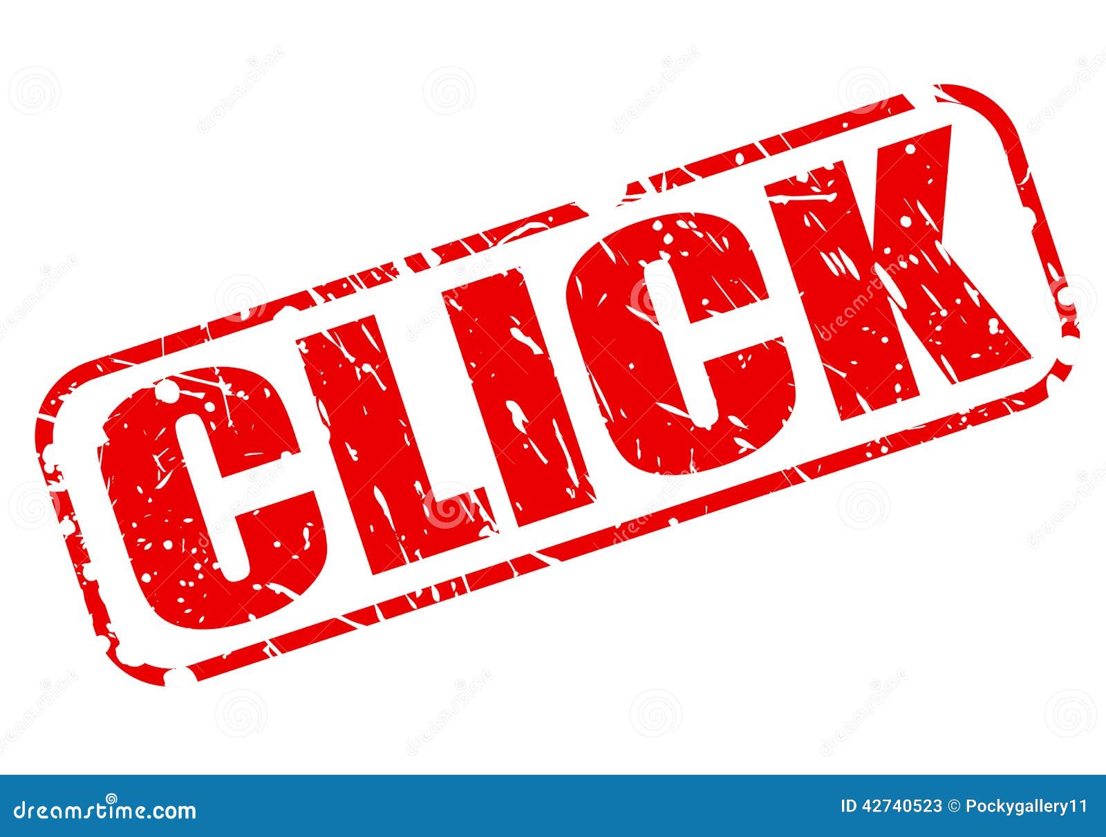 CLICK red stamp text stock vector. Illustration of element - 42740523