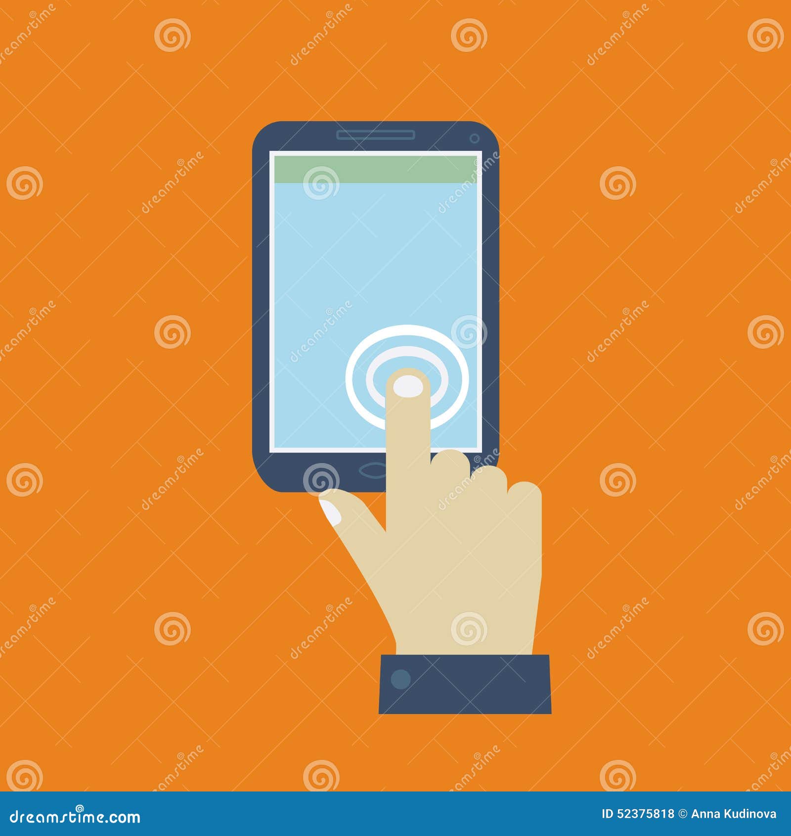 Click And Phone Logo Combination. Cursor And Mobile Symbol Or Icon ...