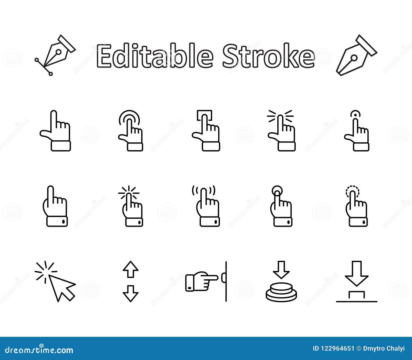 Mouse Click Cursor Icon Set. Hand Finger And Arrow Cursor Pointer ... Mouse Click Cursor Icon Set. Hand Finger And Arrow Cursor Pointer ...