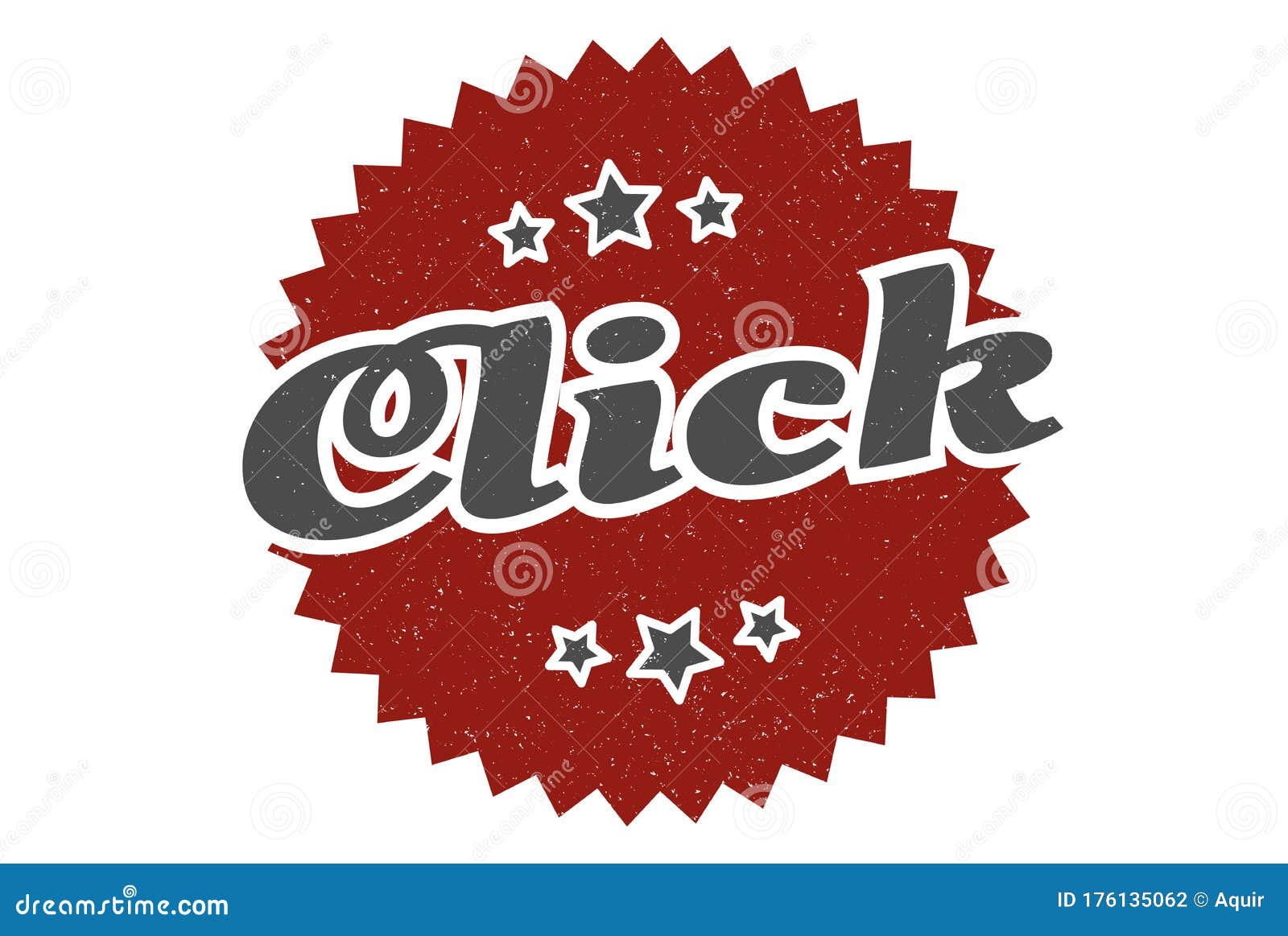 Click Sign. Click Vintage Retro Label Stock Vector - Illustration of ...