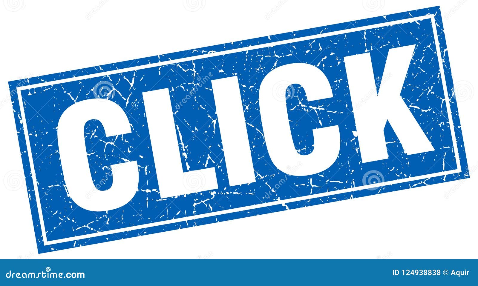 Click stamp stock vector. Illustration of retro, sign - 124938838