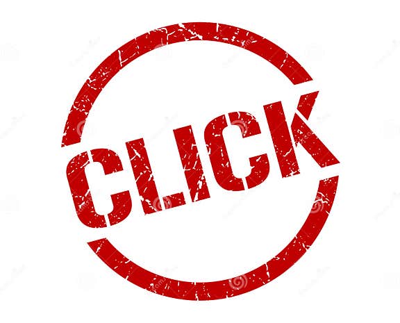 Click stamp stock vector. Illustration of grunge, rubber - 136866310