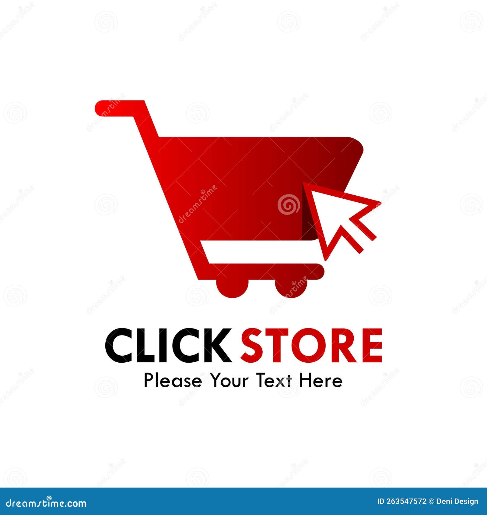 Click store logo stock vector. Illustration of text - 263547572