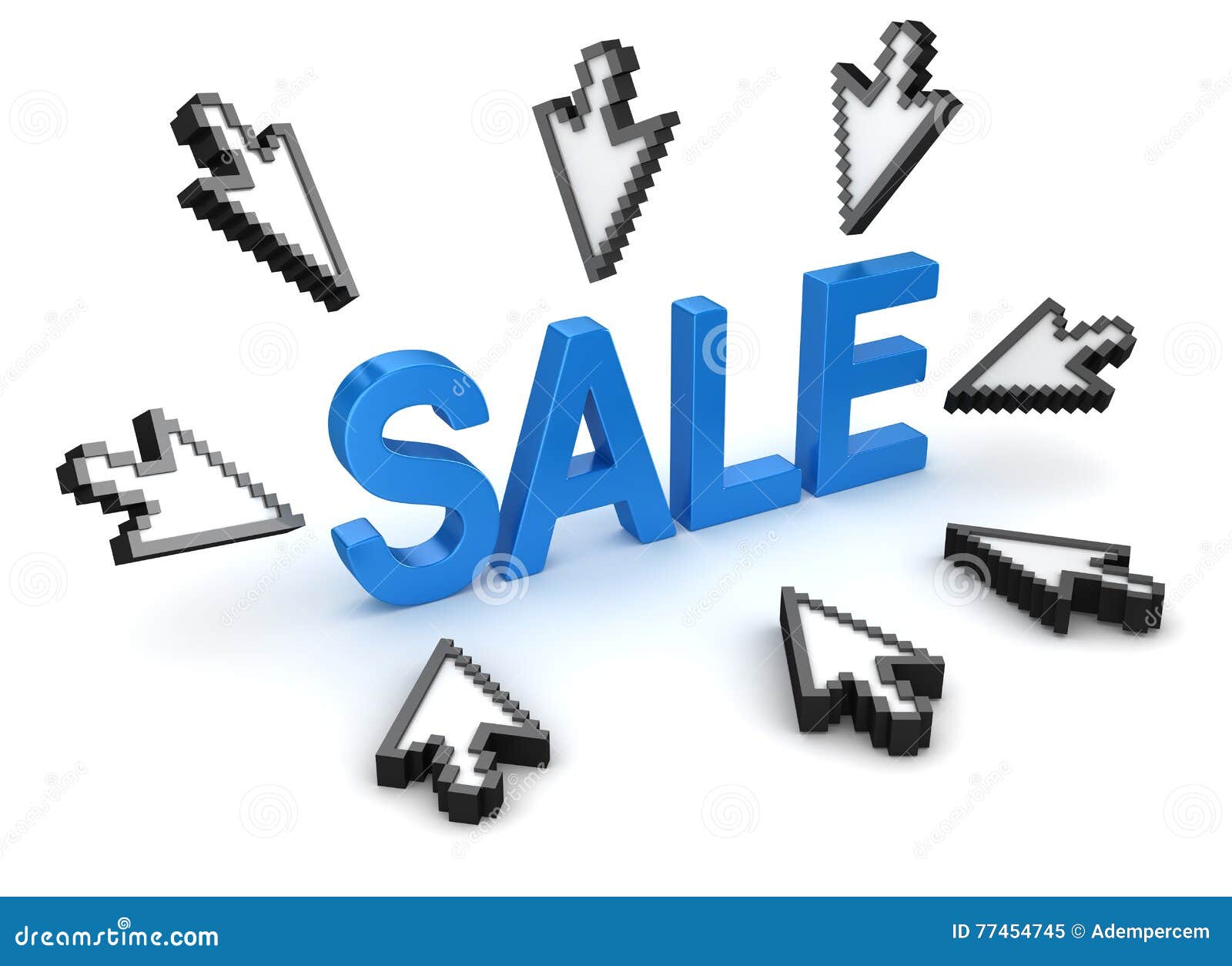 Click to sale concept stock illustration. Illustration of connection ...
