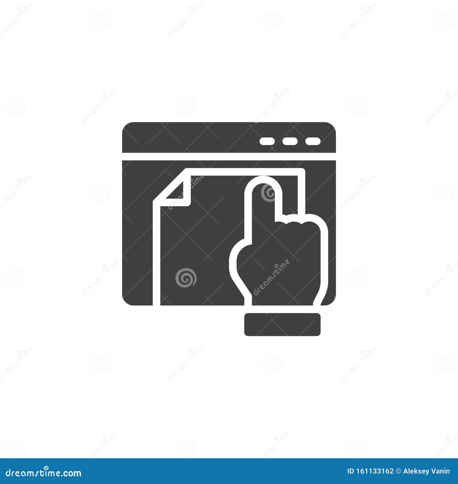 Click To Website Document File Vector Icon Stock Vector - Illustration ...