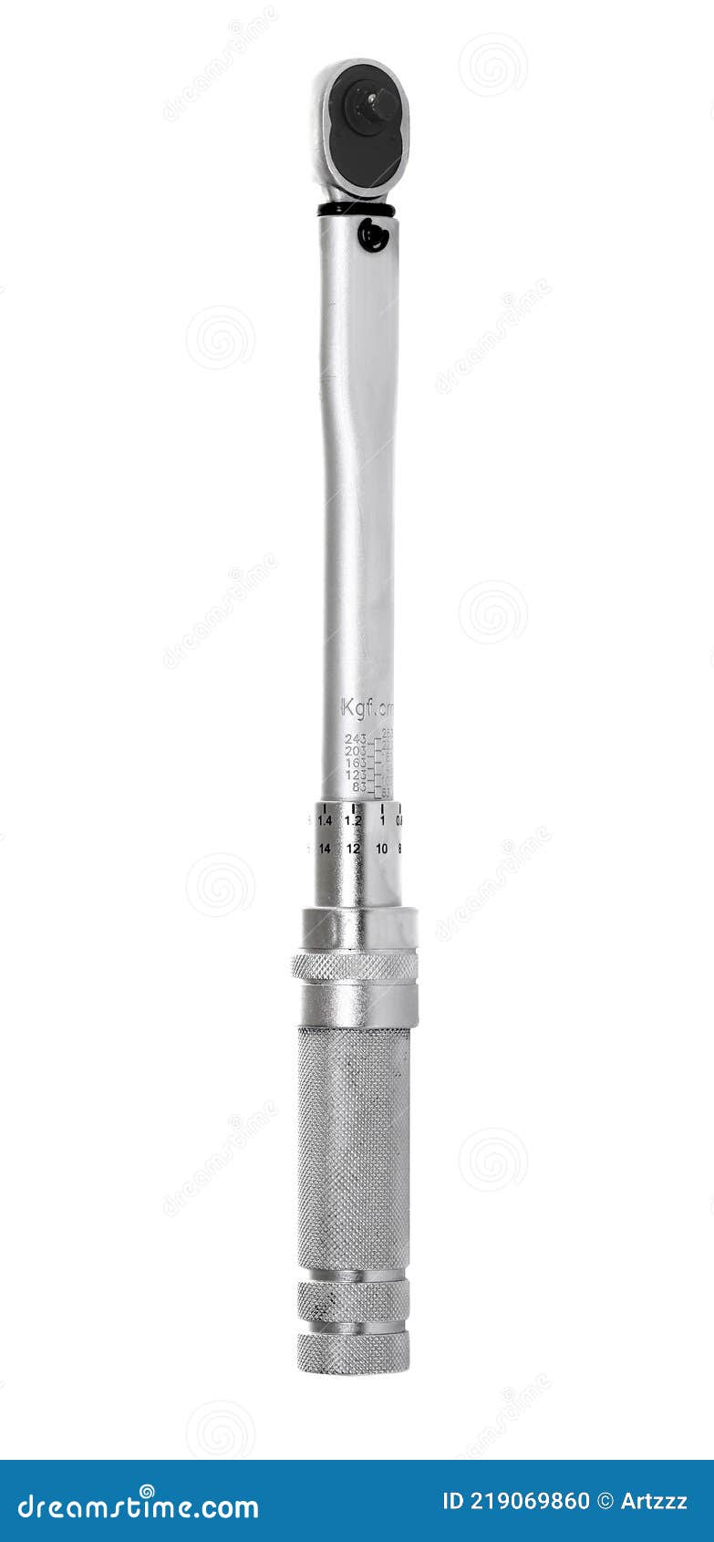 Click-type torque wrench stock photo. Image of measure - 219069860