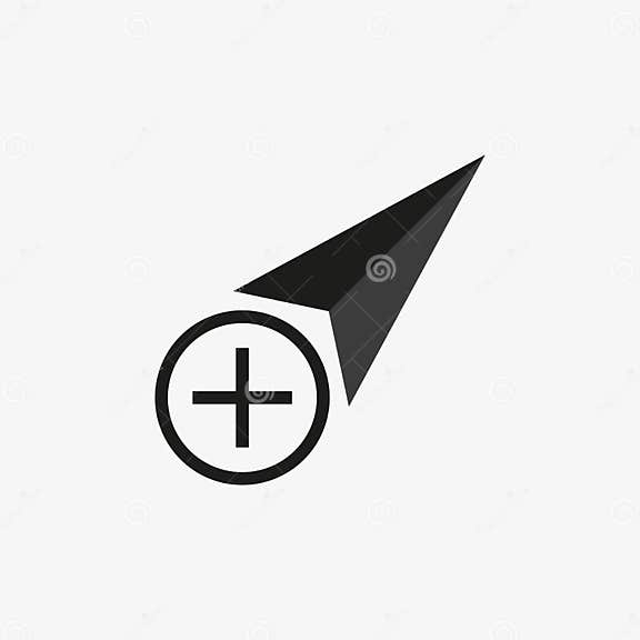 Click Vector Icon, Cursor Symbol with Cancel Sign. Cursor Arrow Icon ...