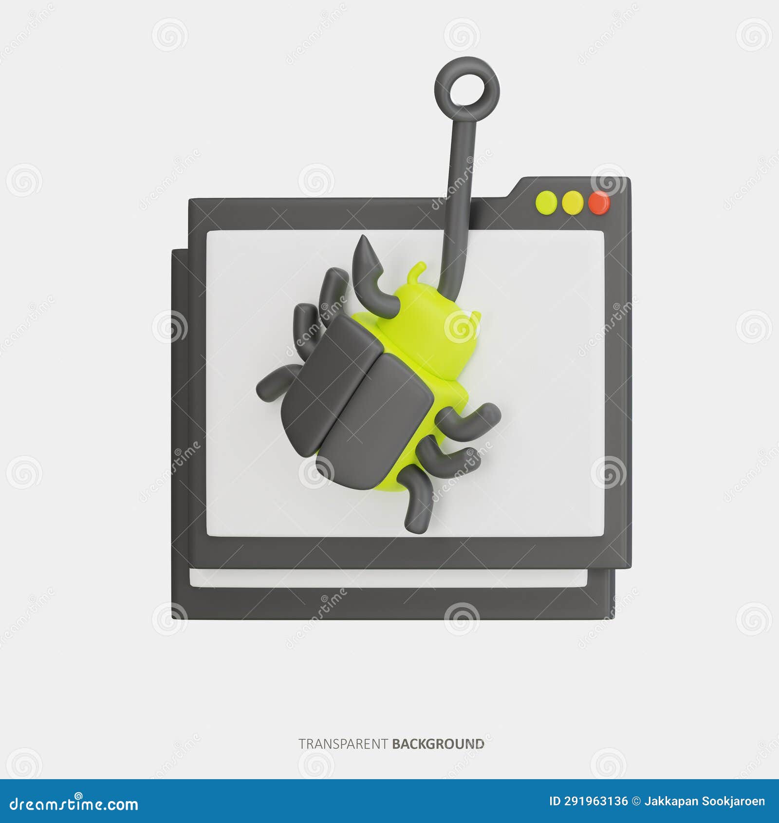 Clickbait 3D Illustration Transparent Background Stock Photo ...