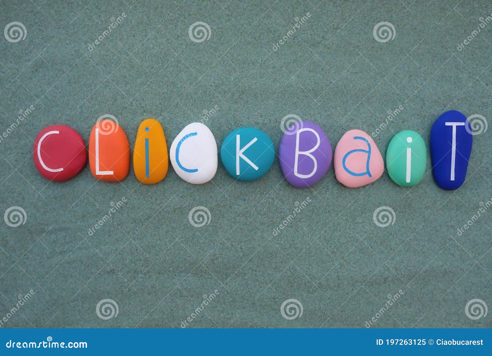 CLICKBAIT Text On Red Brown Ribbon Stamp Royalty-Free Stock Image ...