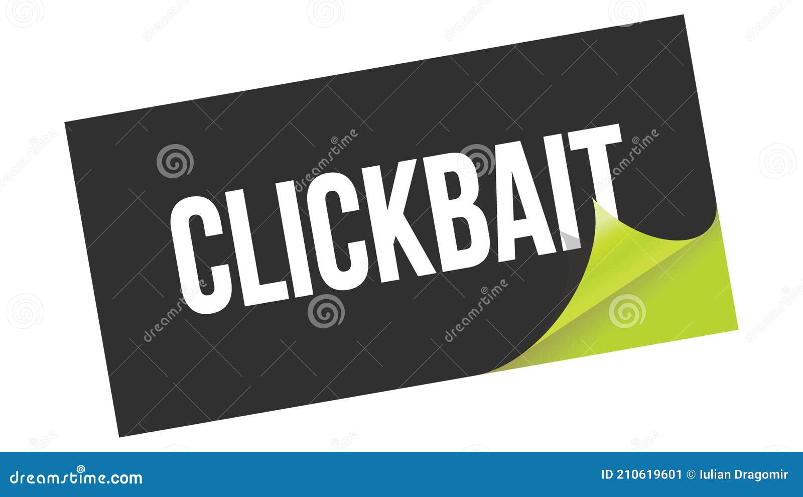 CLICKBAIT Text On Red Brown Ribbon Stamp Royalty-Free Stock Image ...