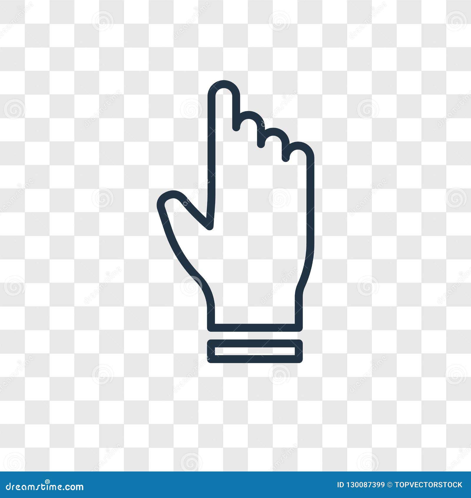 Clicker Concept Vector Linear Icon Isolated on Transparent Background ...