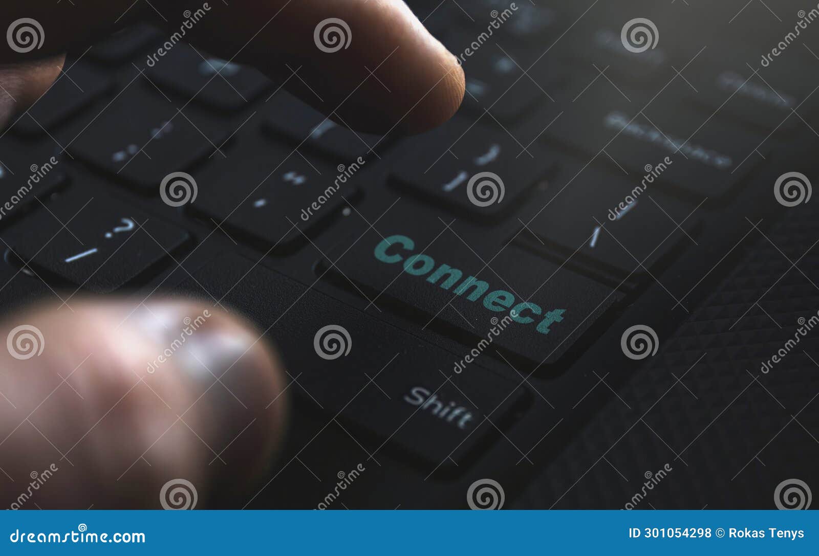 Clicking Connect Button on Keyboard Stock Photo - Image of concept ...