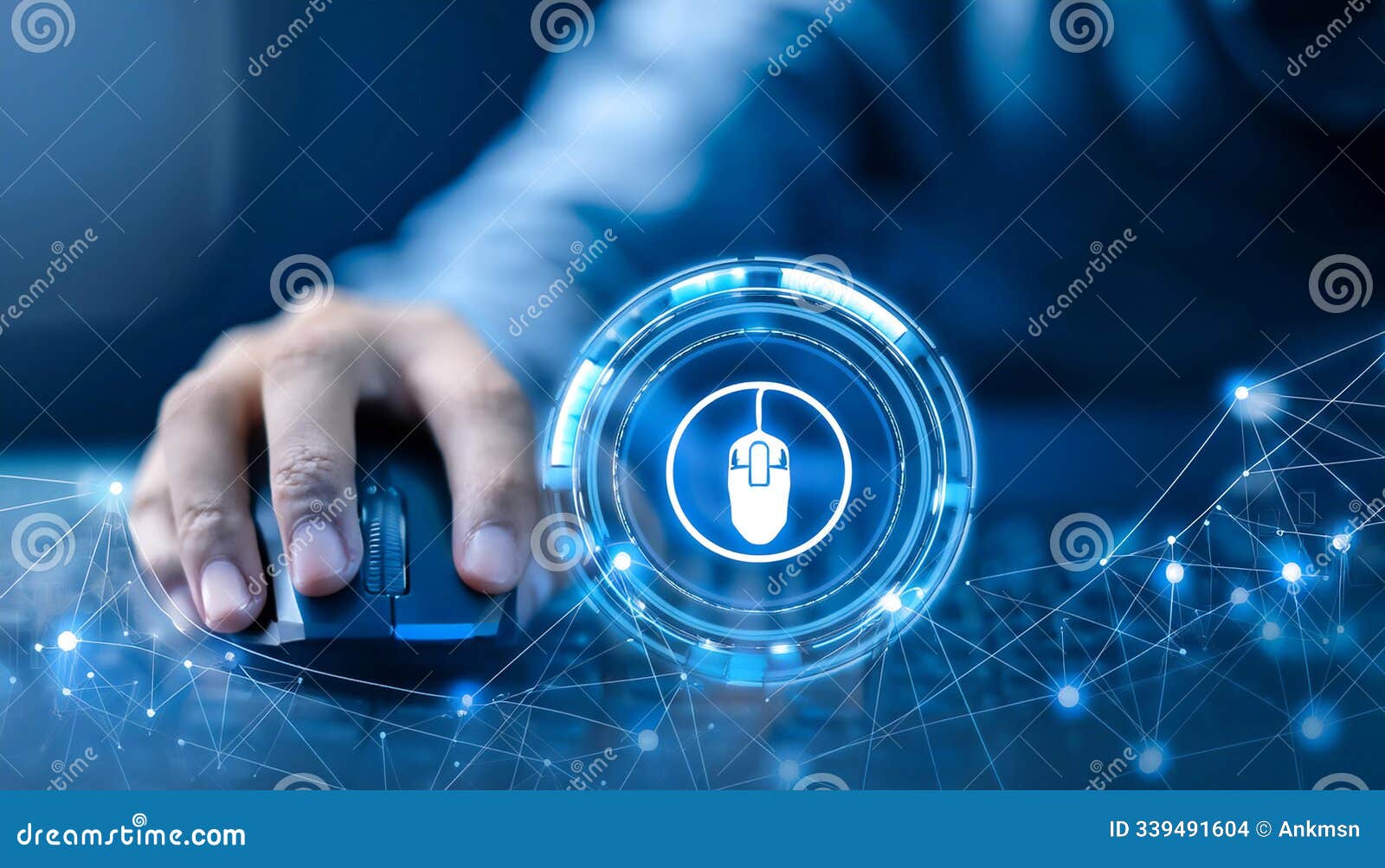 Clicking and Digital Interaction, Featuring Elements Like Computer Mice ...