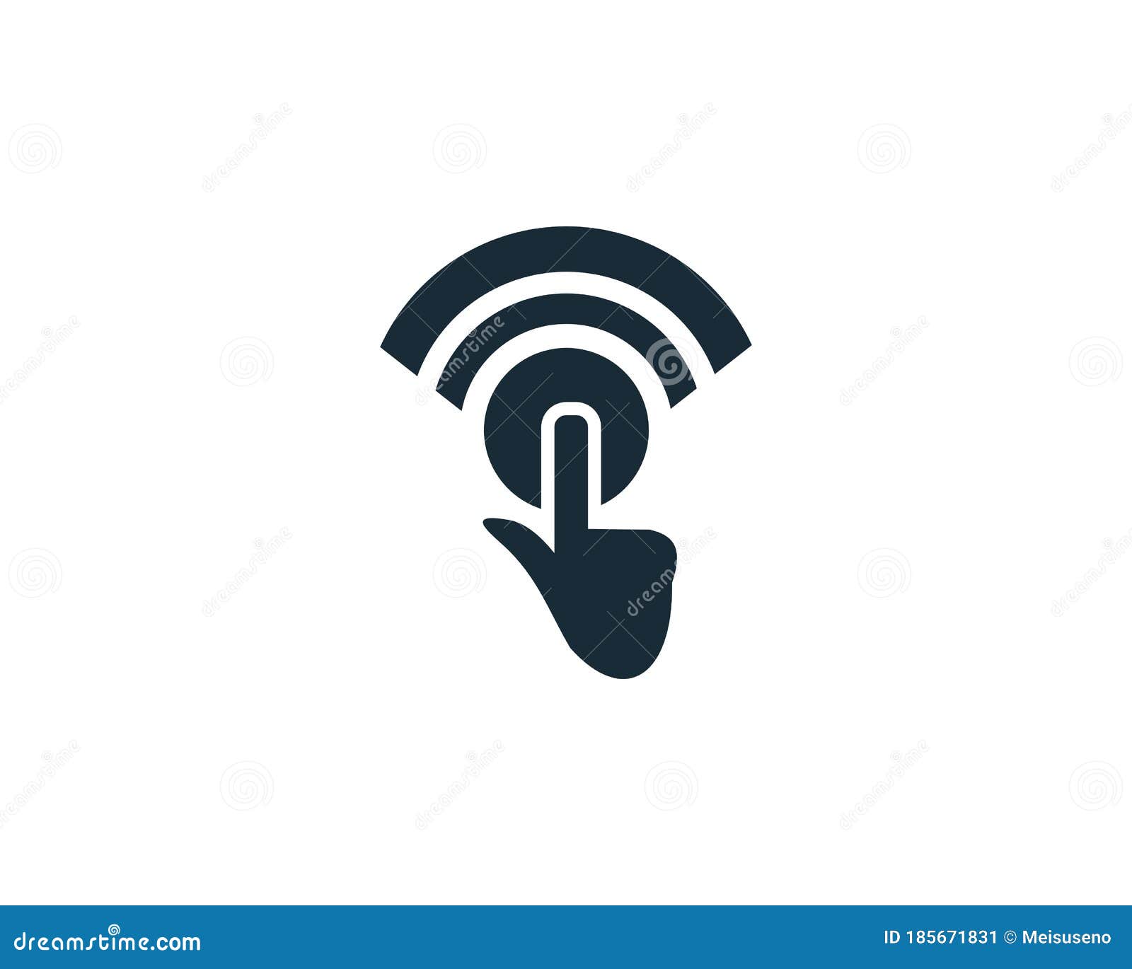 Clicking Finger Icon Vector Logo Template Illustration Design Stock ...